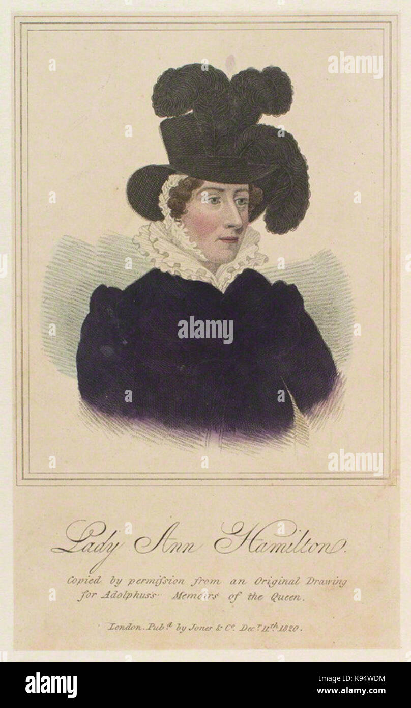 Lady Anne Hamilton colour Stock Photo - Alamy