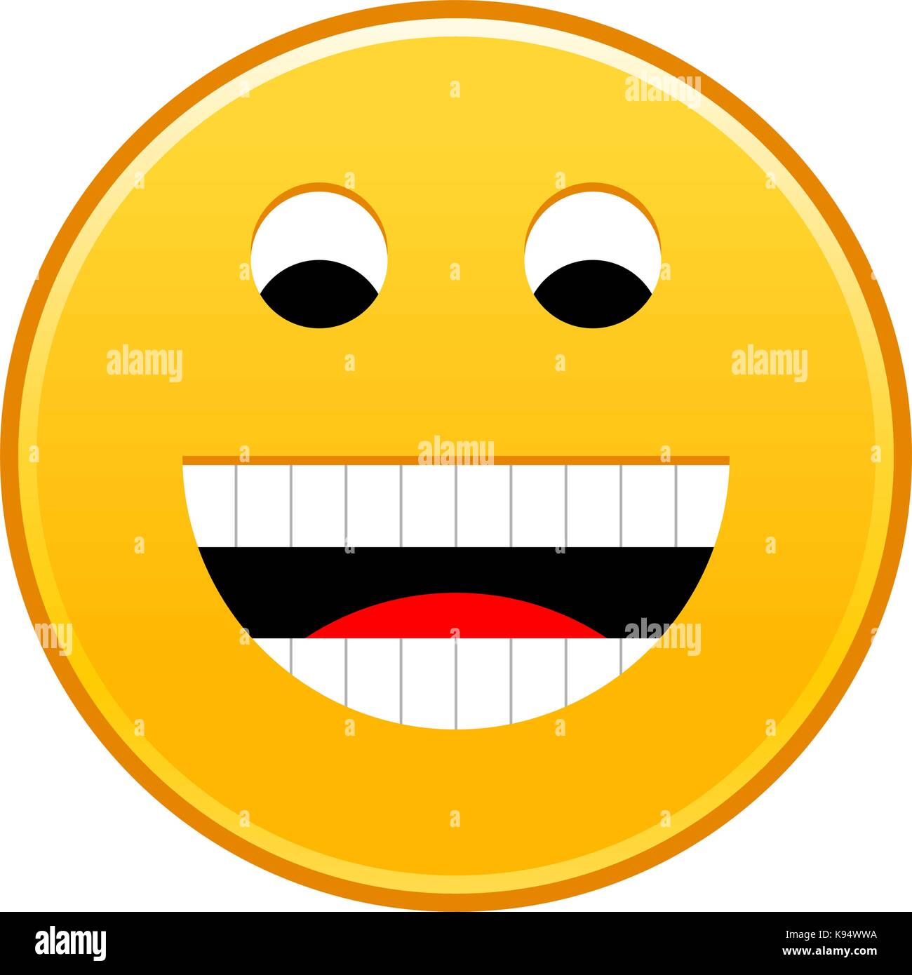 Yellow smiling face cheerful smiley happy emoticon. Quick and easy ...