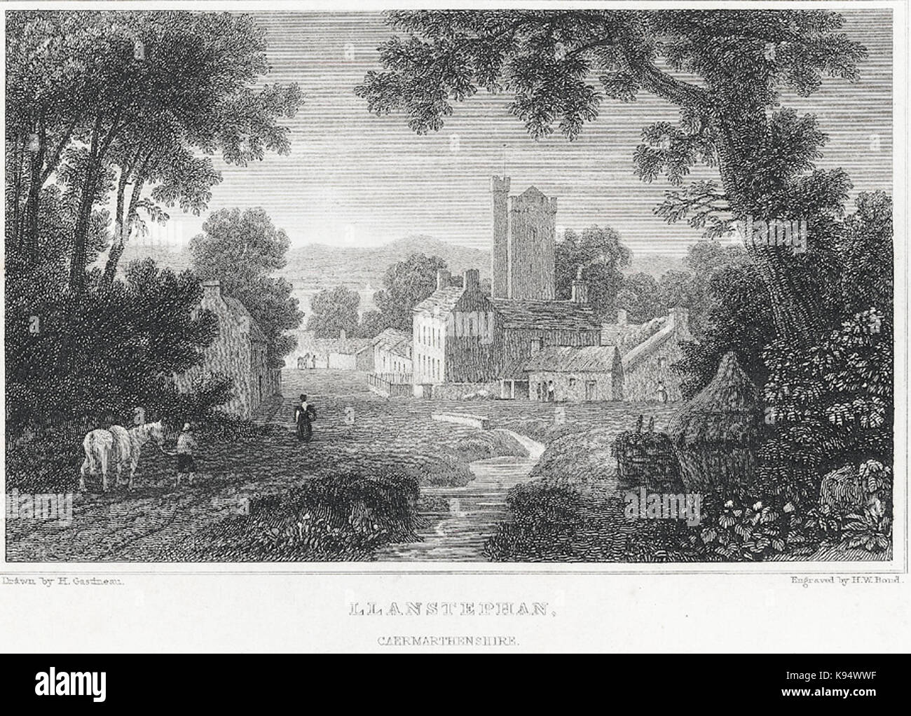 Llanstephan Caermarthenshire Stock Photo - Alamy
