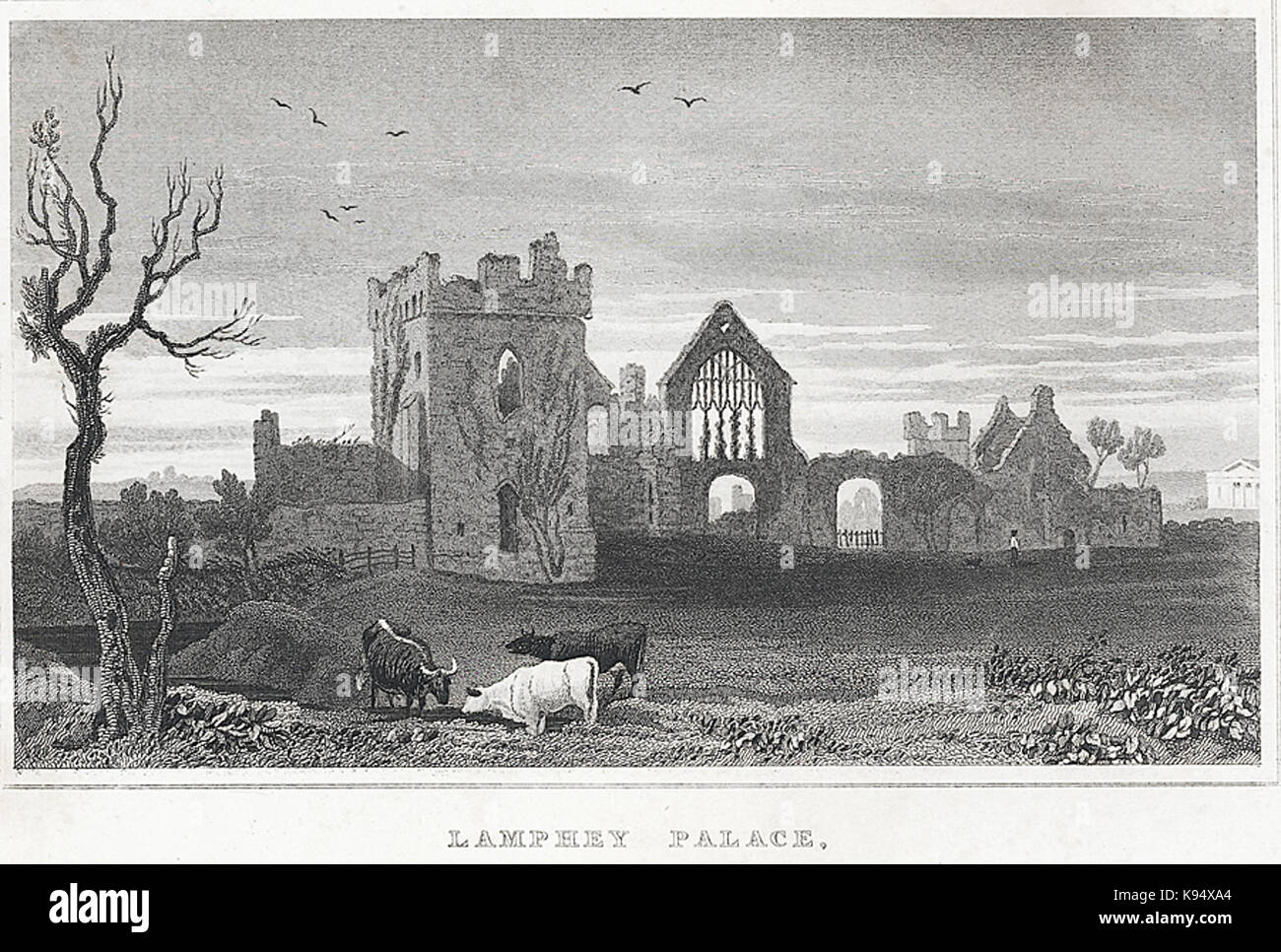 Lamphey Palace, Pembrokeshire Stock Photo - Alamy
