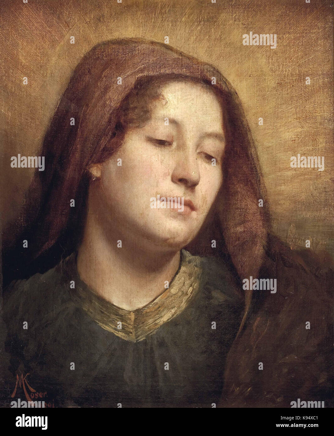 Koloman Moser Madonna 1891 Stock Photo - Alamy