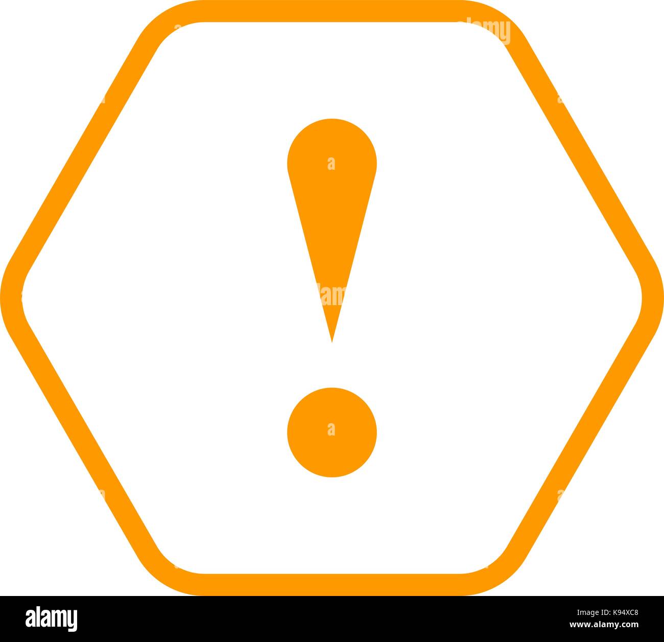 Orange warning label Stock Vector Images - Alamy
