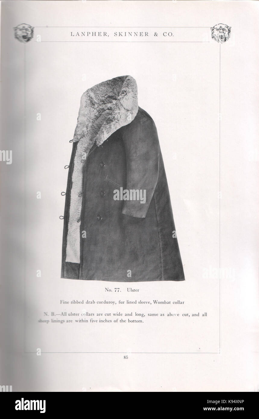 Lanpher Furs Season of 1910 Lanpher, Skinner & Co Saint Paul 85 Stock ...