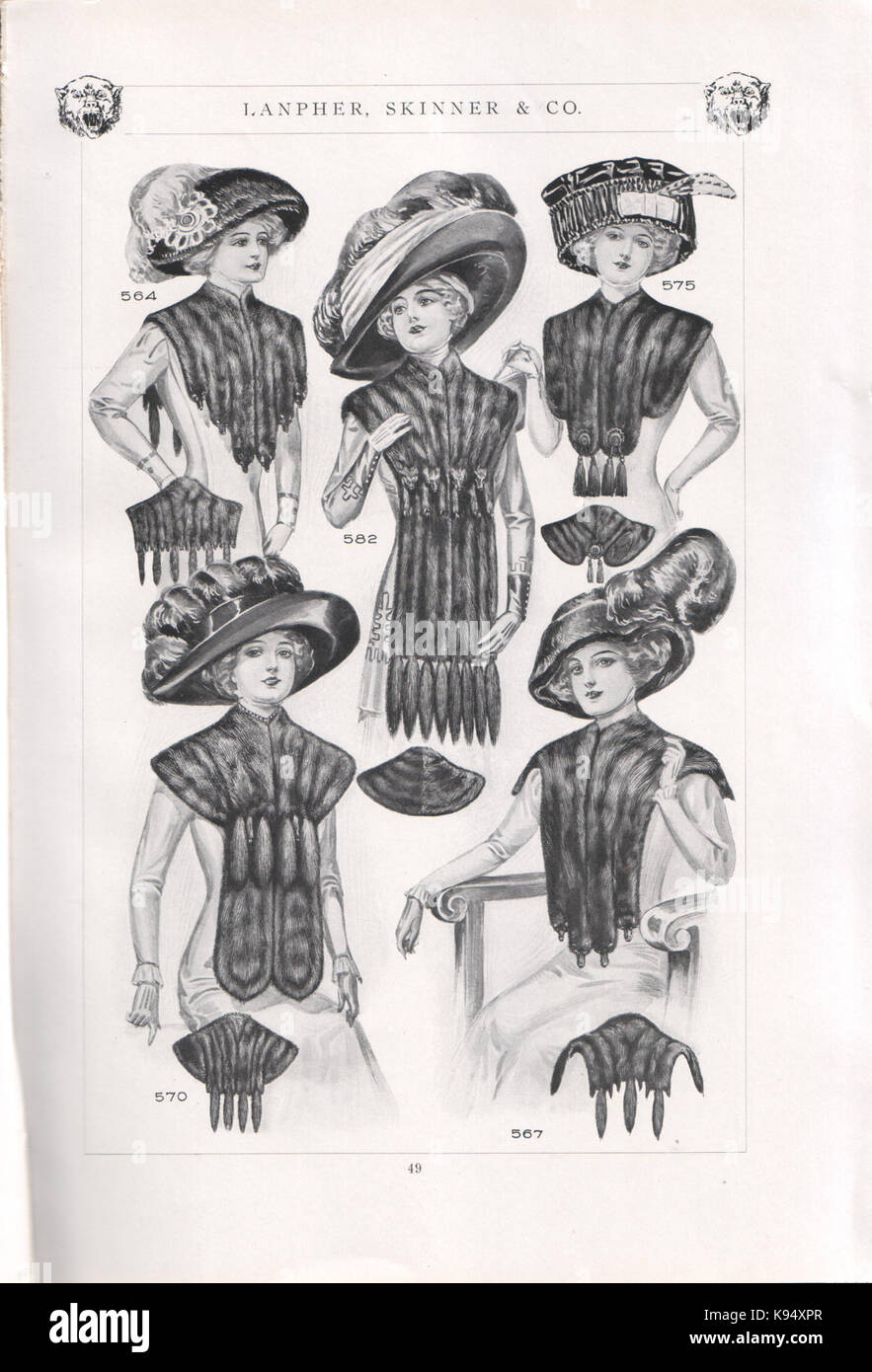 Lanpher Furs Season of 1910 Lanpher, Skinner & Co Saint Paul 49 Stock ...