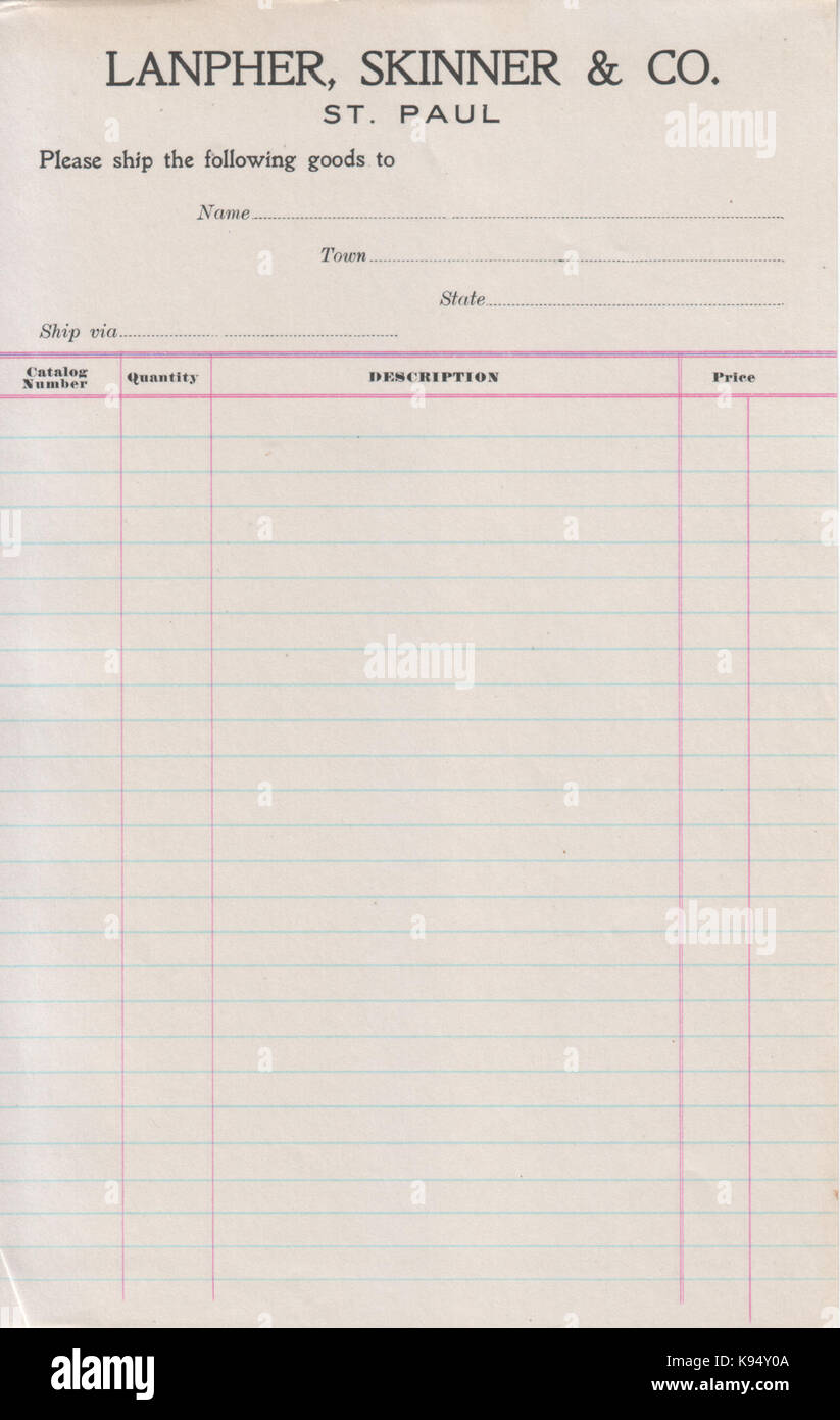 Lanpher Furs Season of 1910 Lanpher, Skinner & Co Saint Paul 96 Stock ...