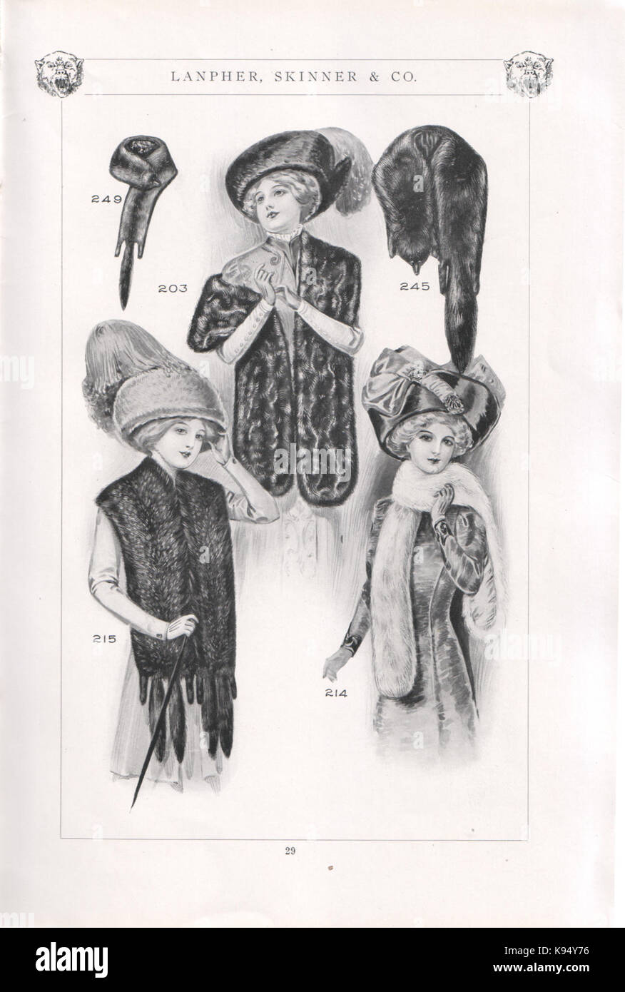 Lanpher Furs Season of 1910 Lanpher, Skinner & Co Saint Paul 29 Stock ...