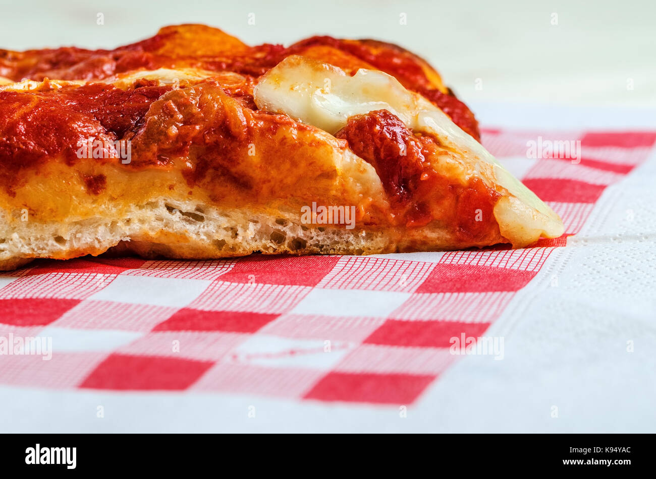 Slice of Neapolitan pizza Stock Photo - Alamy