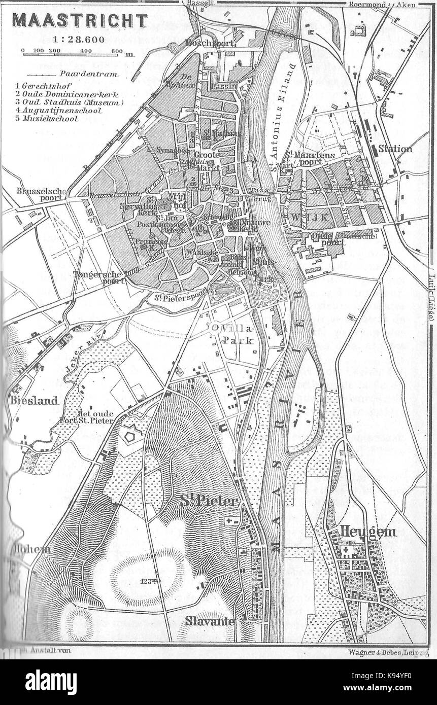 Maastricht map Black and White Stock Photos & Images - Alamy