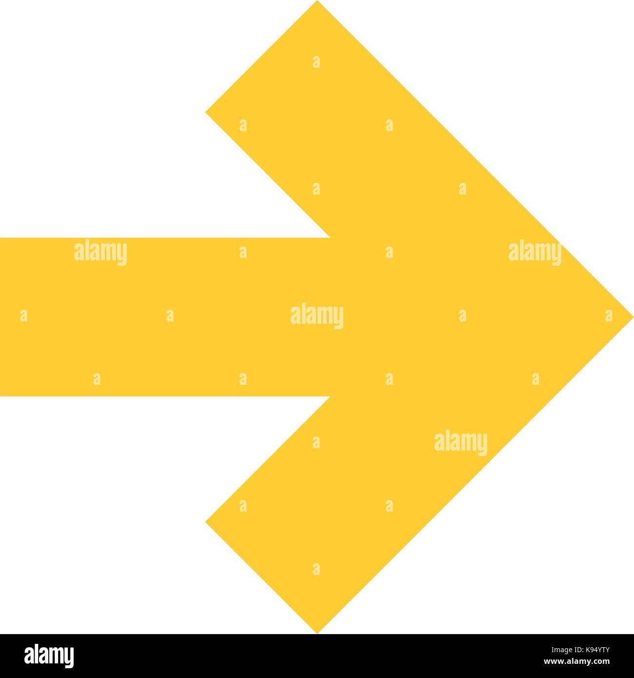 Flat arrow icon pointer sign navigation button. Quick and easy ...