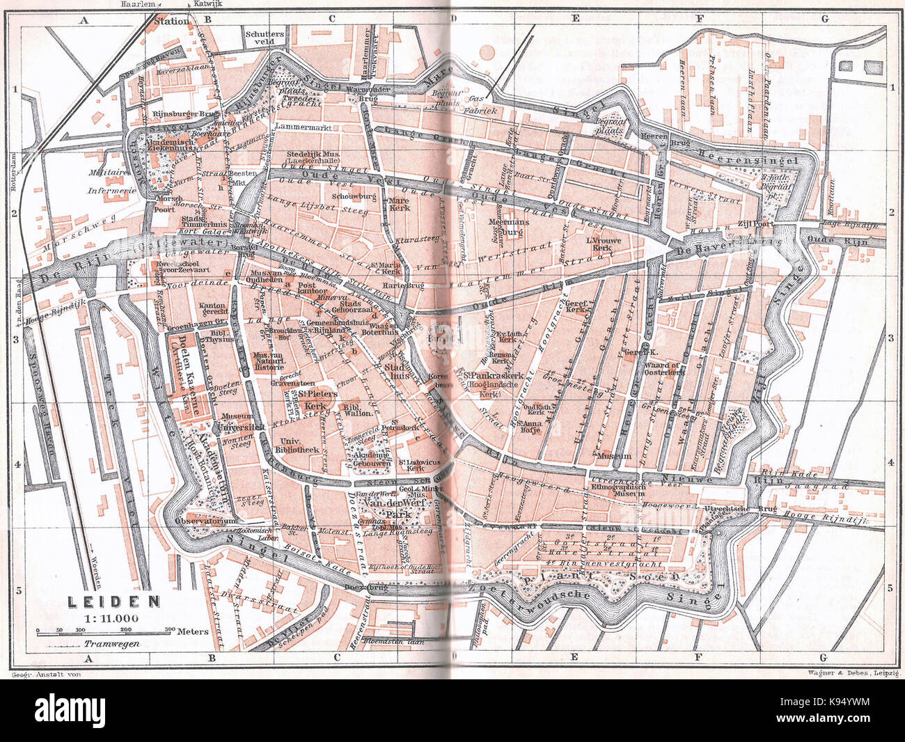 Leiden map hi-res stock photography and images - Alamy