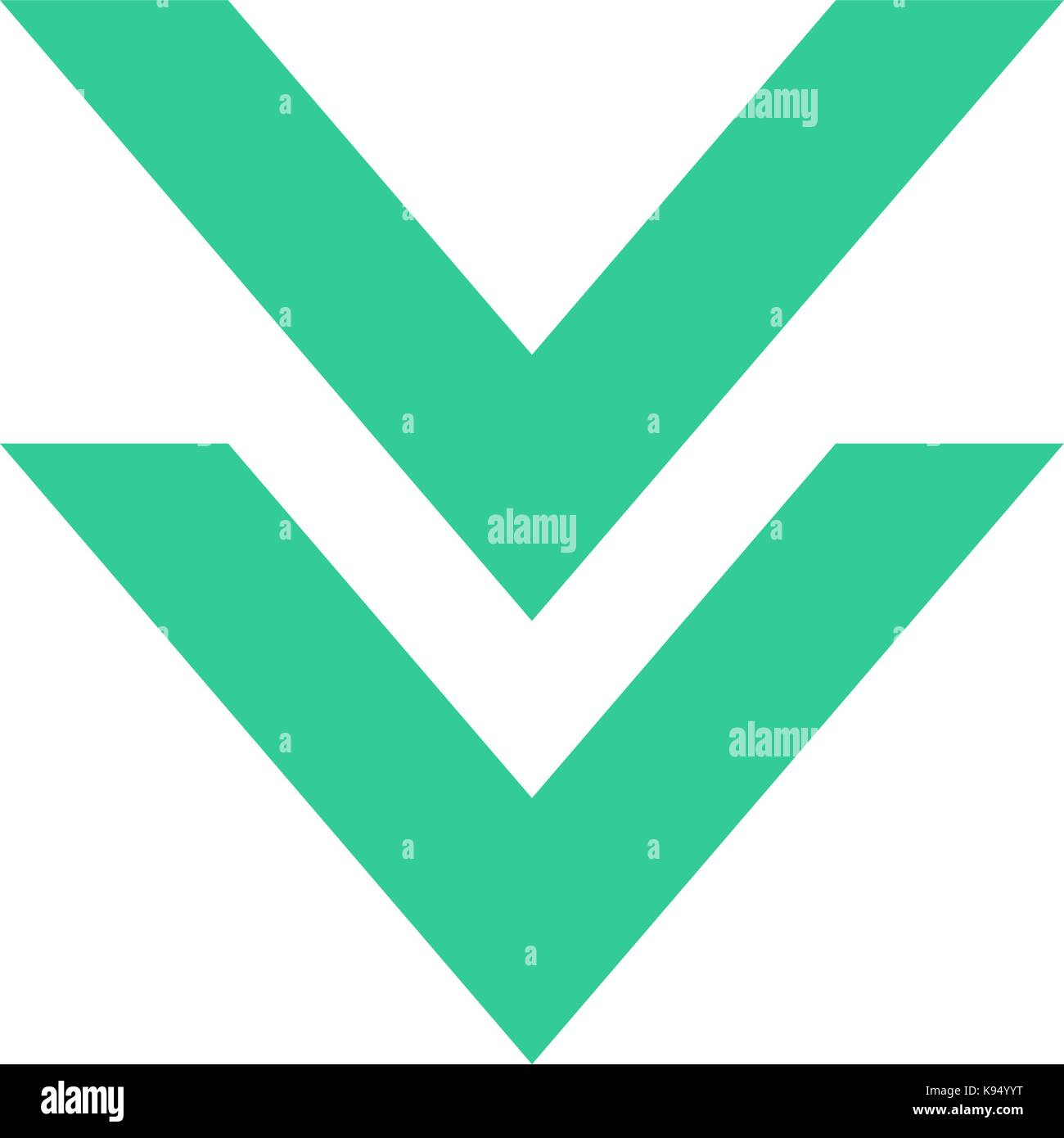 Flat download icon arrow sign upload button. Quick and easy recolorable ...