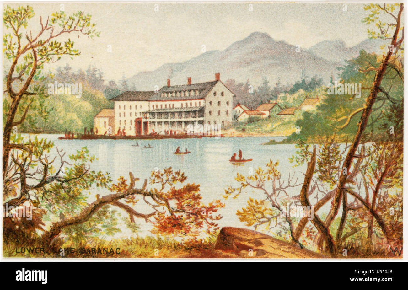 Map of saranac lake hi-res stock photography and images - Alamy