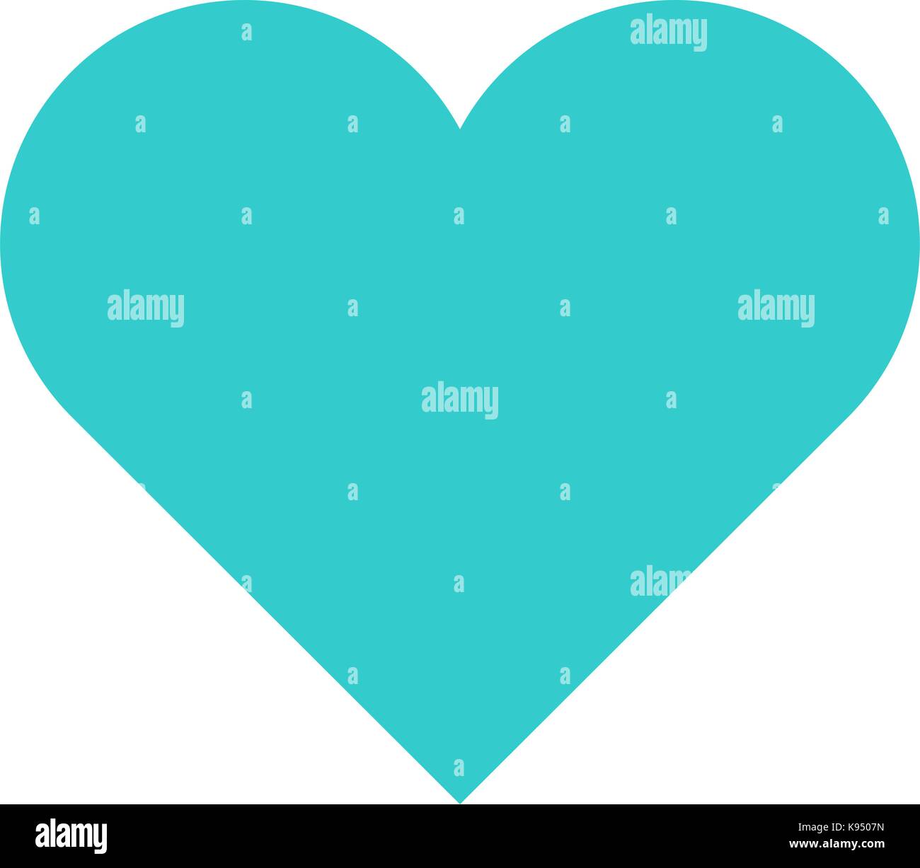 Flat heart icon love sign favorite interface button. Multimedia audio ...
