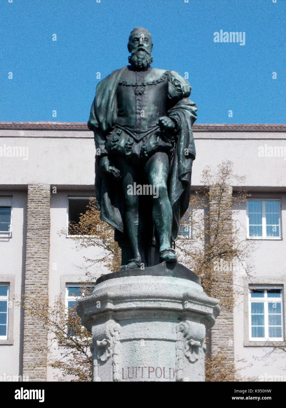 Luitpold, Prince Regent of Bavaria, Augsburg Prinzregentenplatz Stock ...