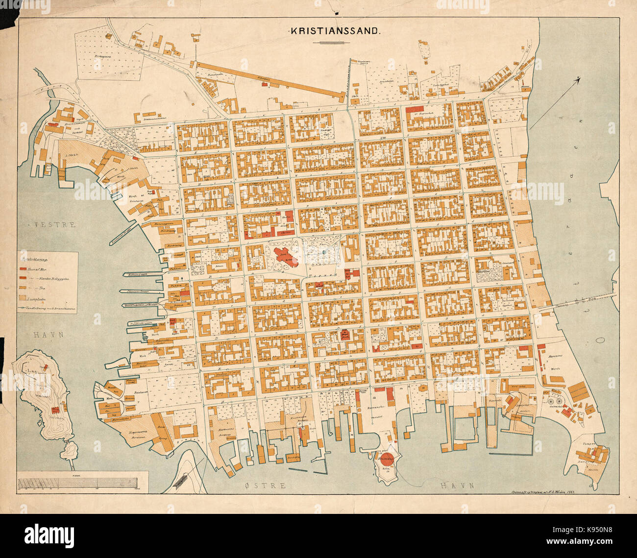 Map of kristiansand hi-res stock photography and images - Alamy