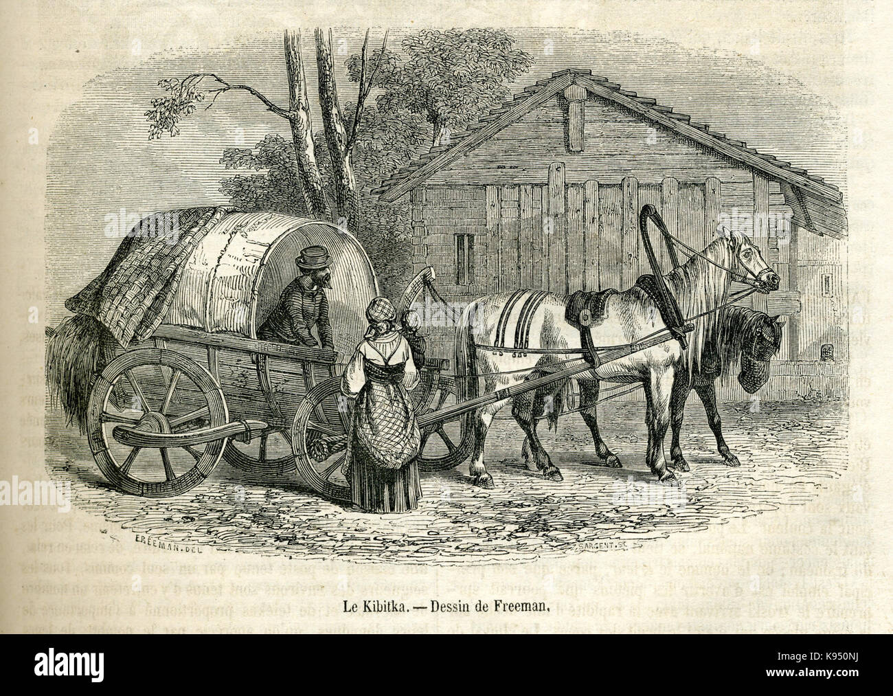 Kibitka refers to a traditional Russian cart or wagon used for ...