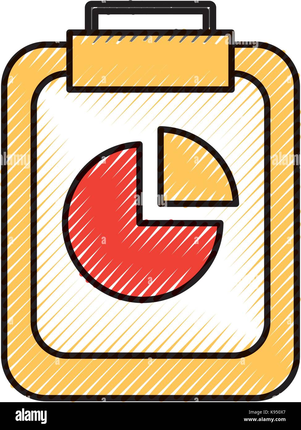 office business clipboard diagram chart financial Stock Vector Image ...