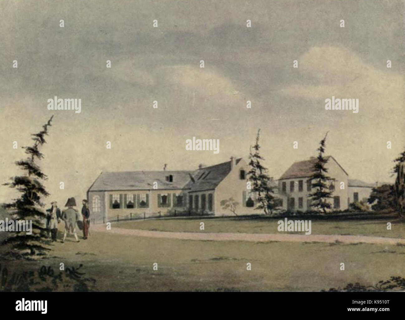 Longwood St Helena in 1817 Stock Photo - Alamy