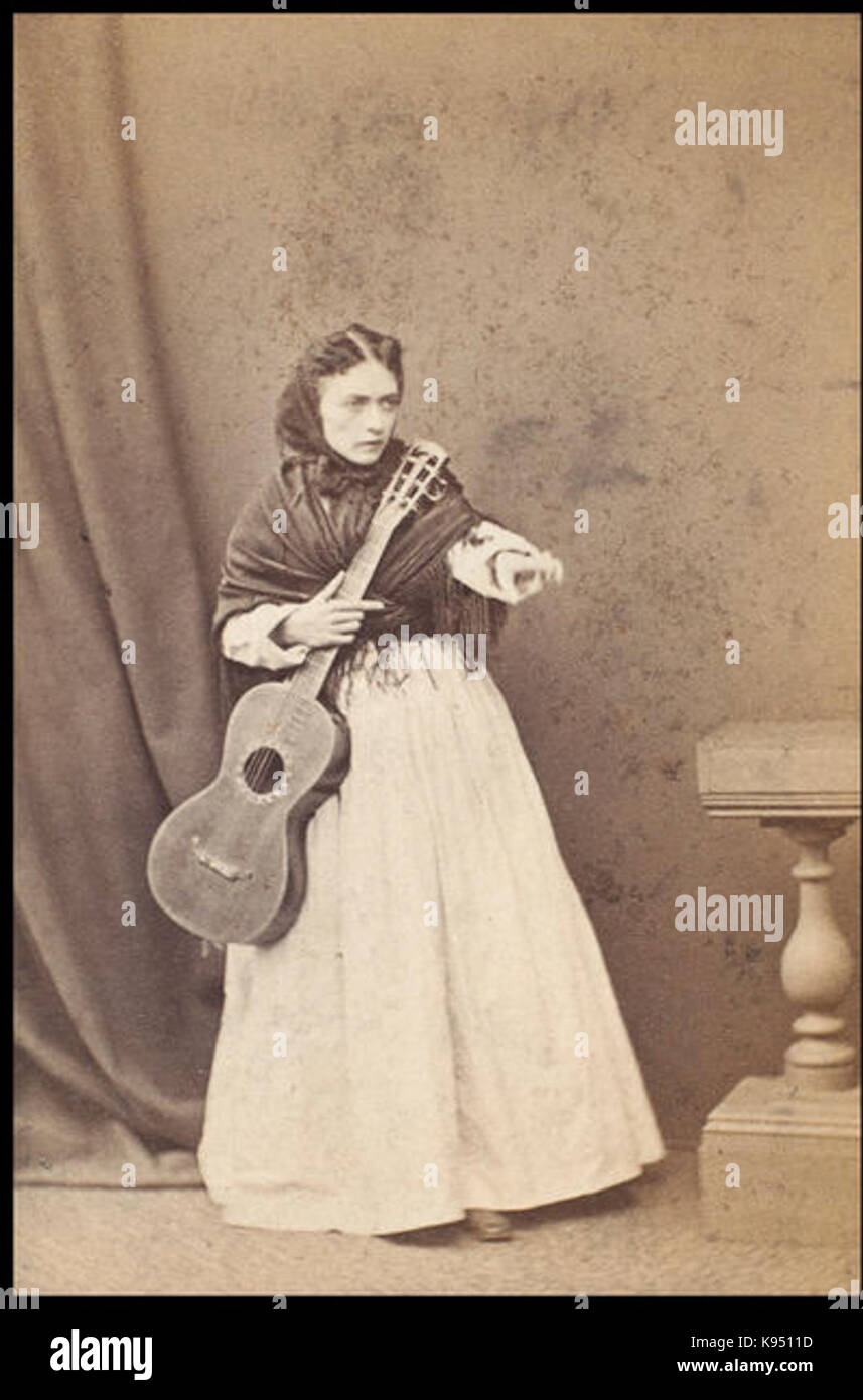 Lydia Foote with guitar Stock Photo - Alamy
