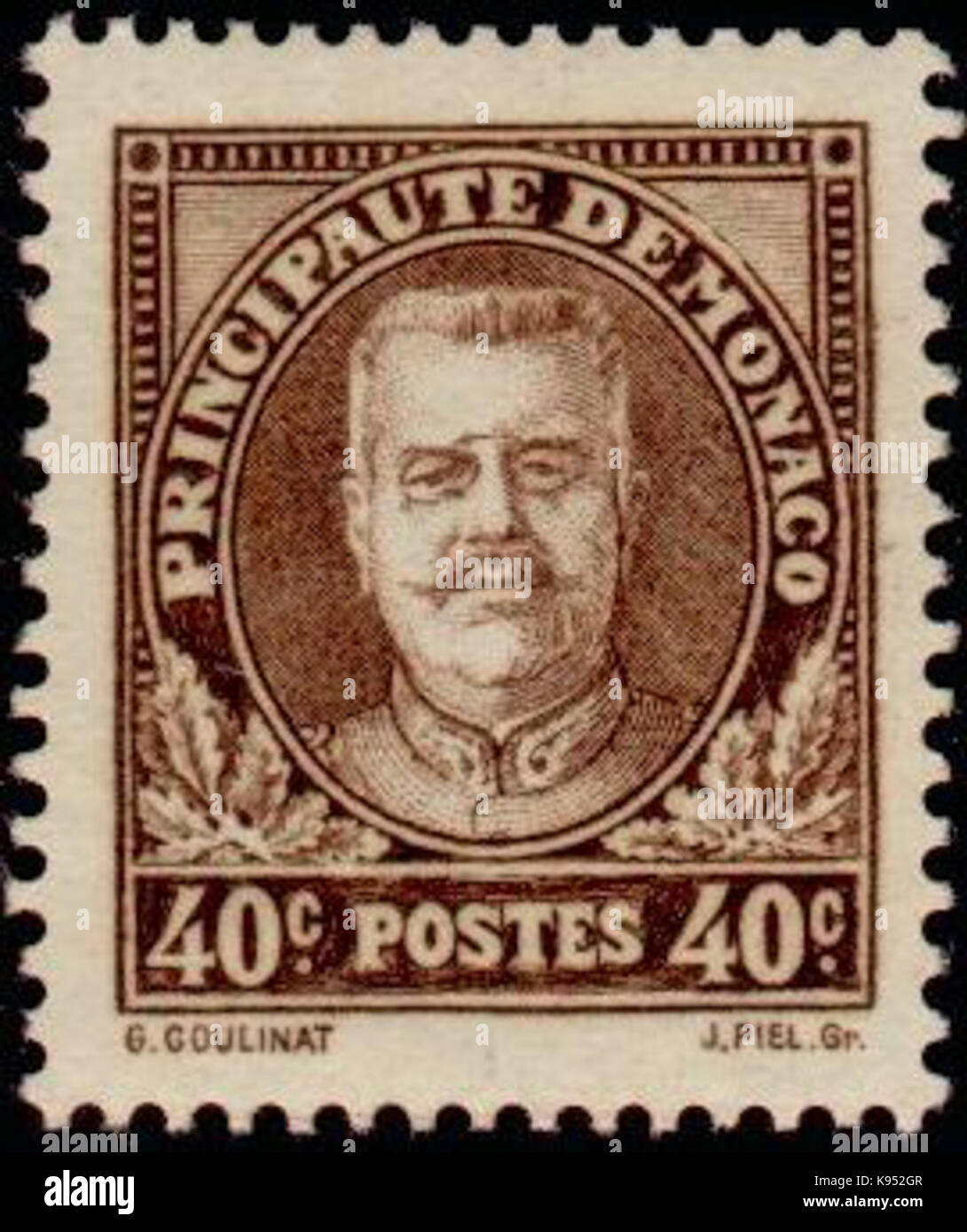 Louis II 1933 40c Stock Photo - Alamy