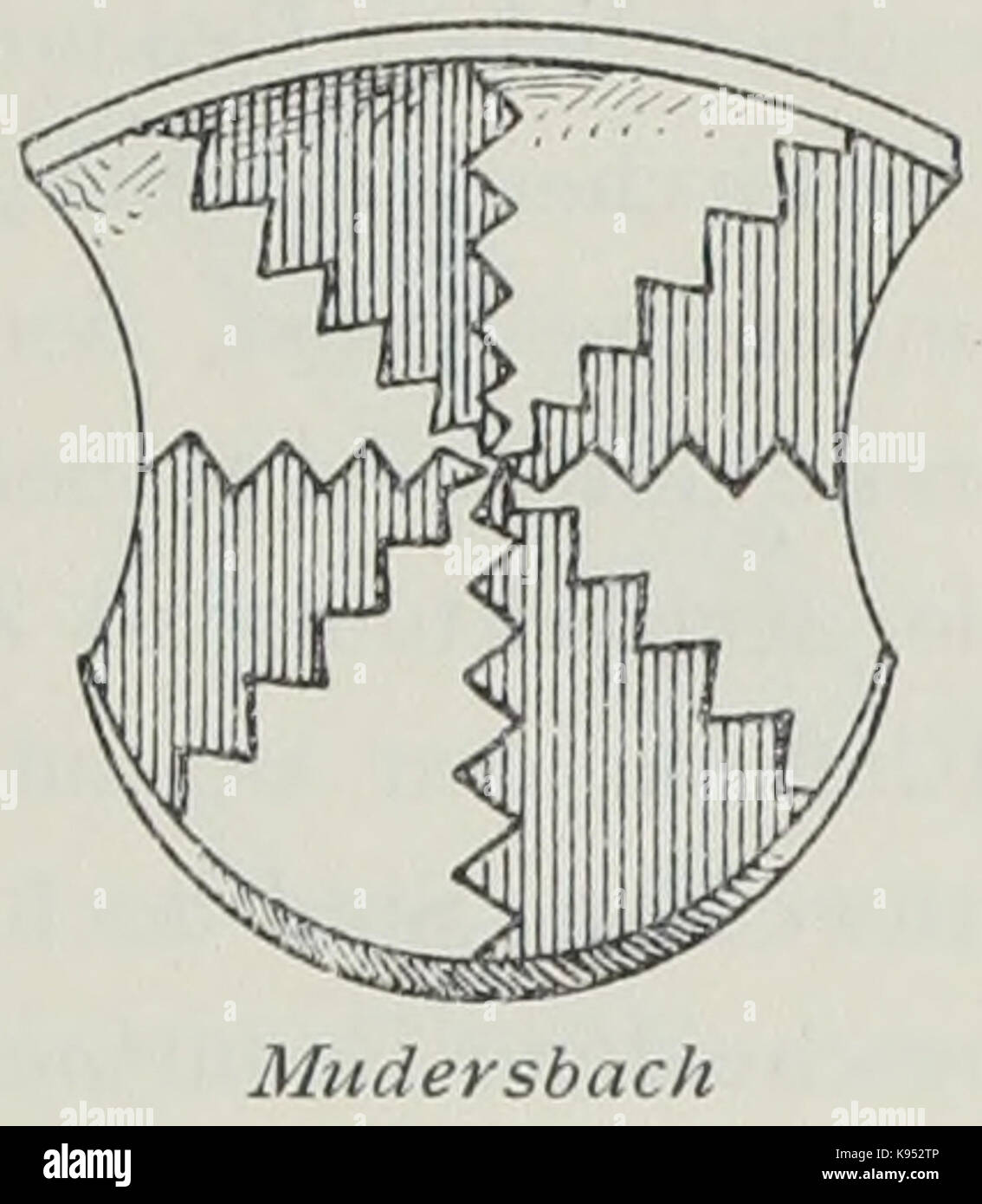 Luthmer III 000s Wappen Mudersbach Stock Photo - Alamy