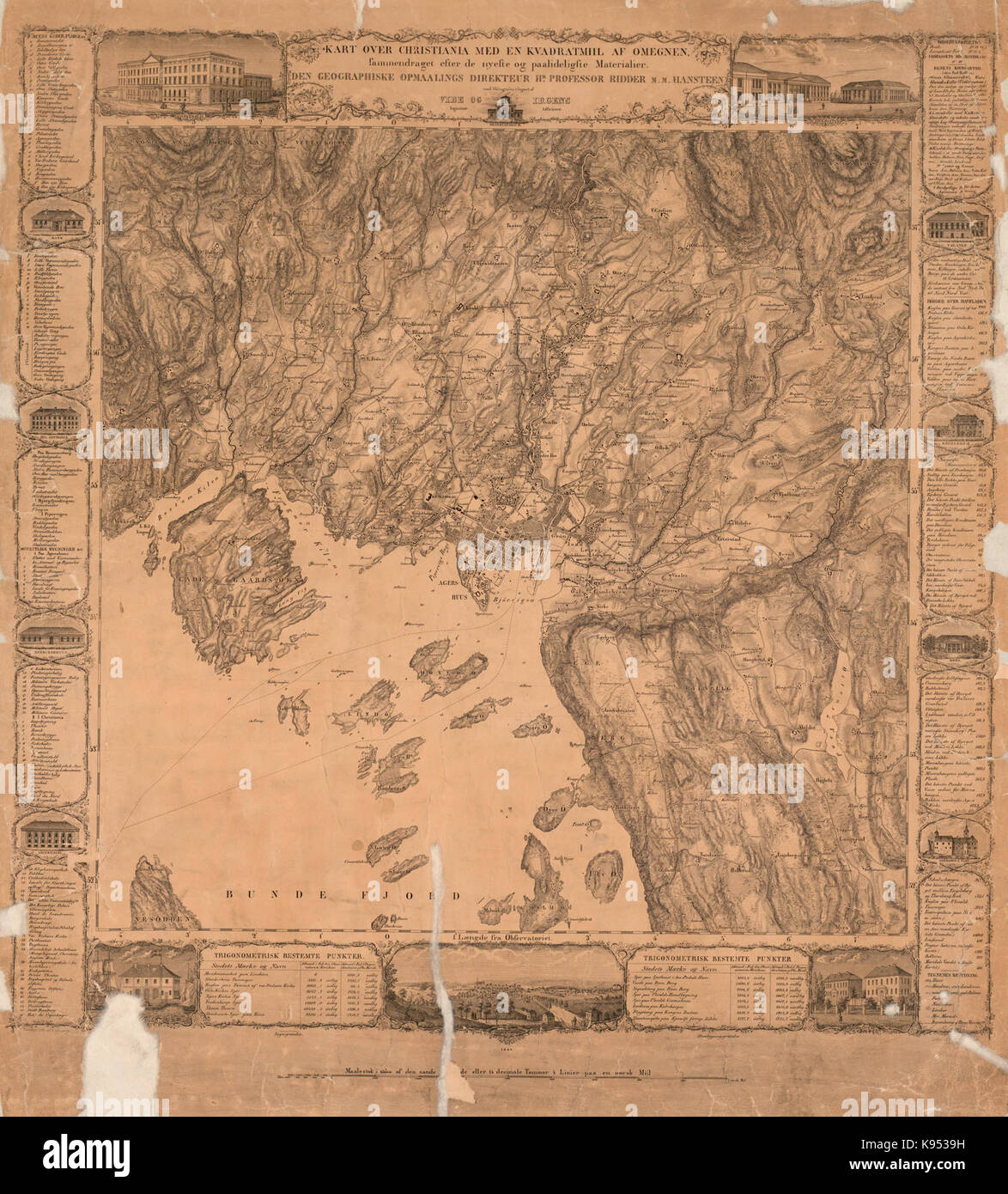 Map of christiania hi-res stock photography and images - Alamy