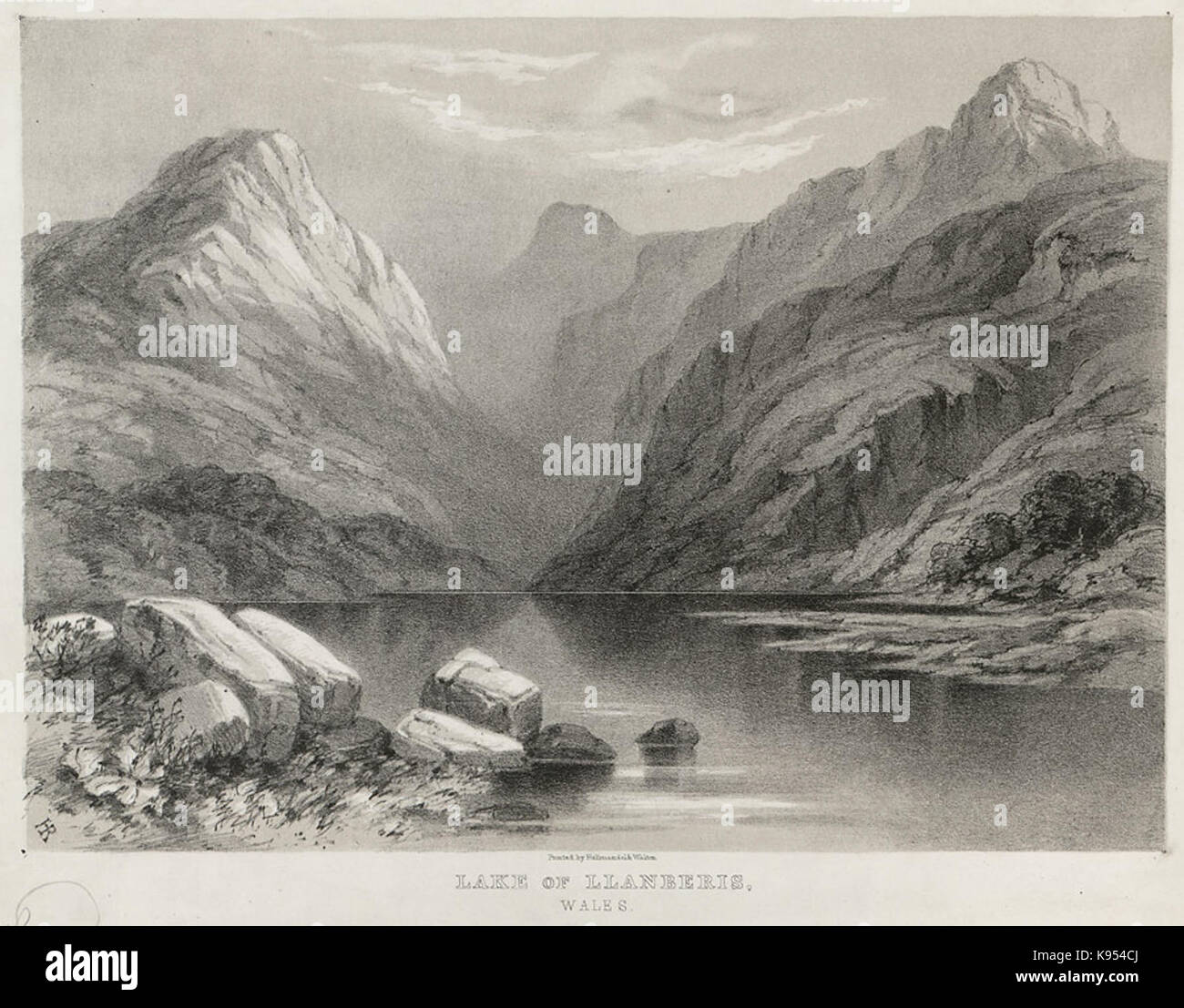 Map of llanberis hi-res stock photography and images - Alamy