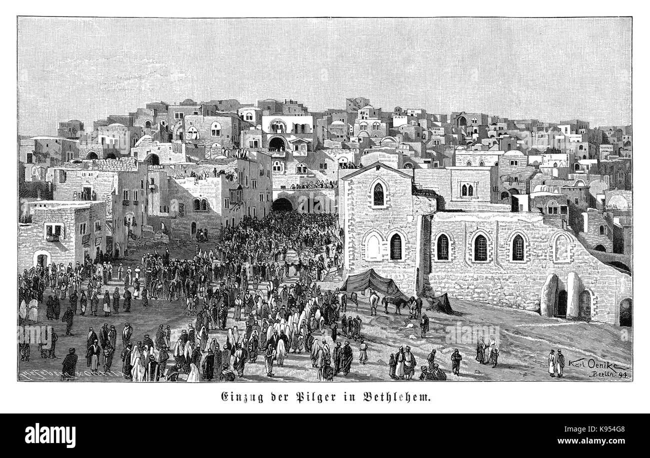 Map of bethlehem Black and White Stock Photos & Images - Alamy