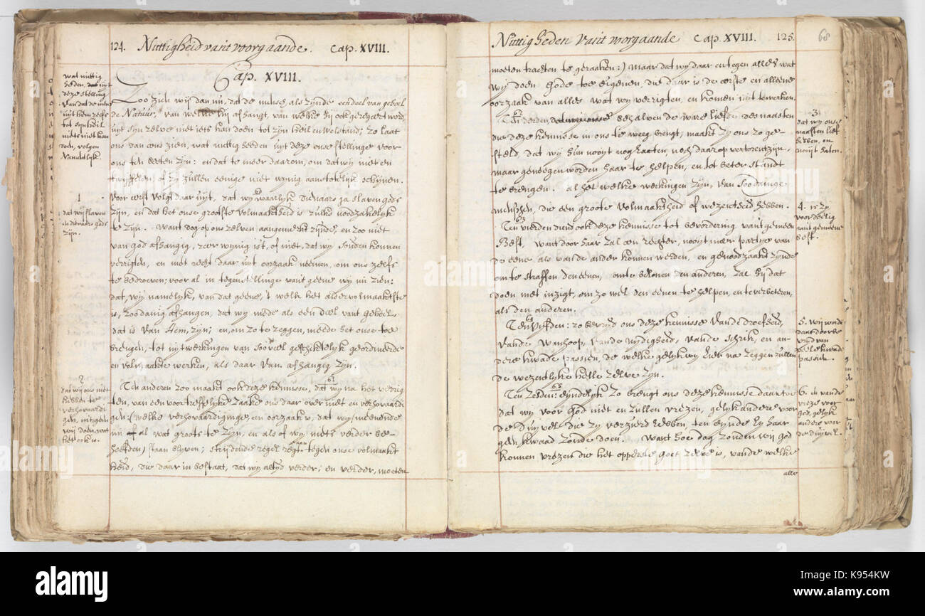 Korte verhandeling van God, de mensch, en deszelvs welstand KB 75 G15 folios 067v (left) and ...