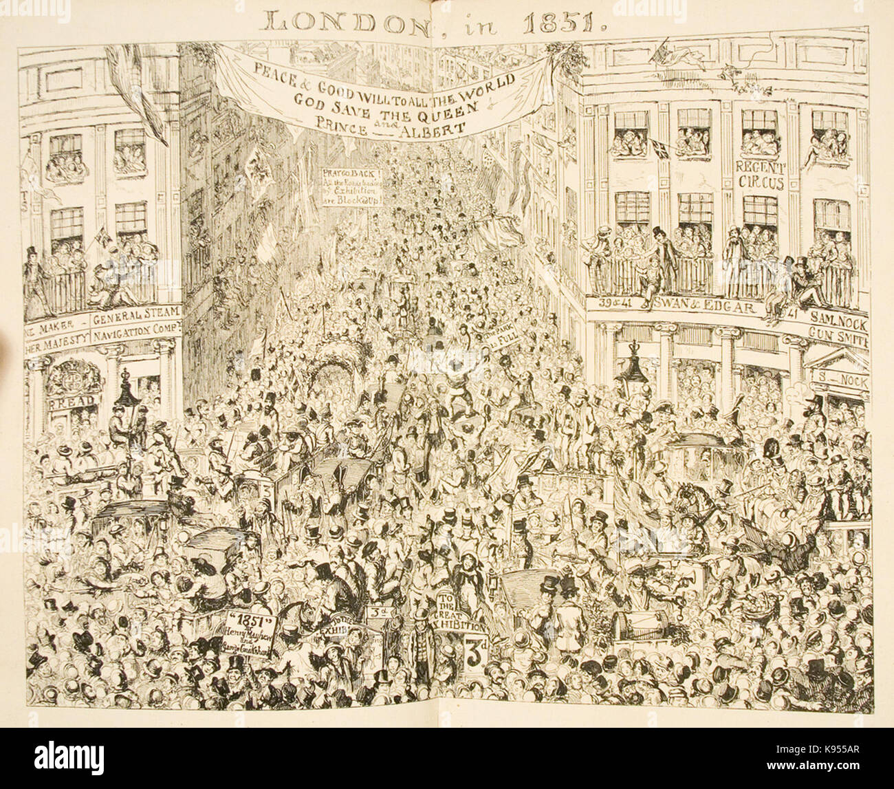 London 1851 map hi-res stock photography and images - Alamy