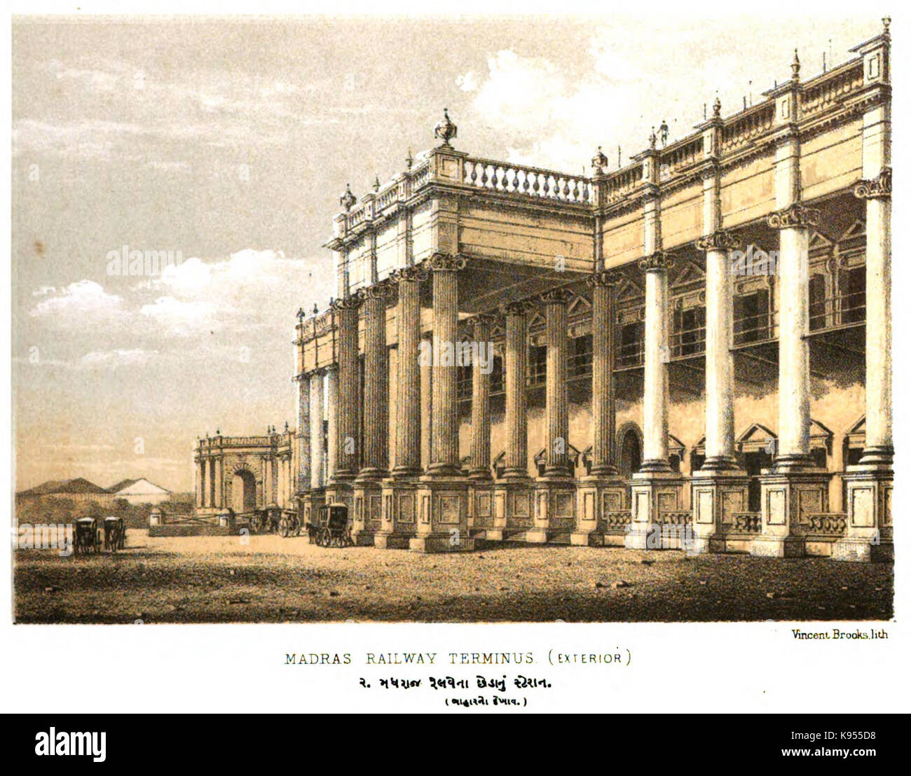 Madras Railway terminus Stock Photo - Alamy