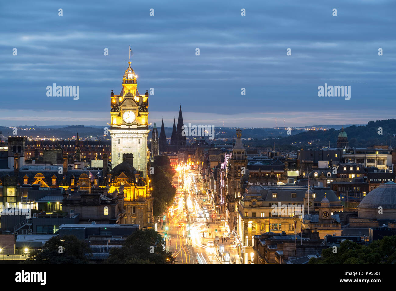 Edinburgh lothian road skyline hi-res stock photography and images - Alamy