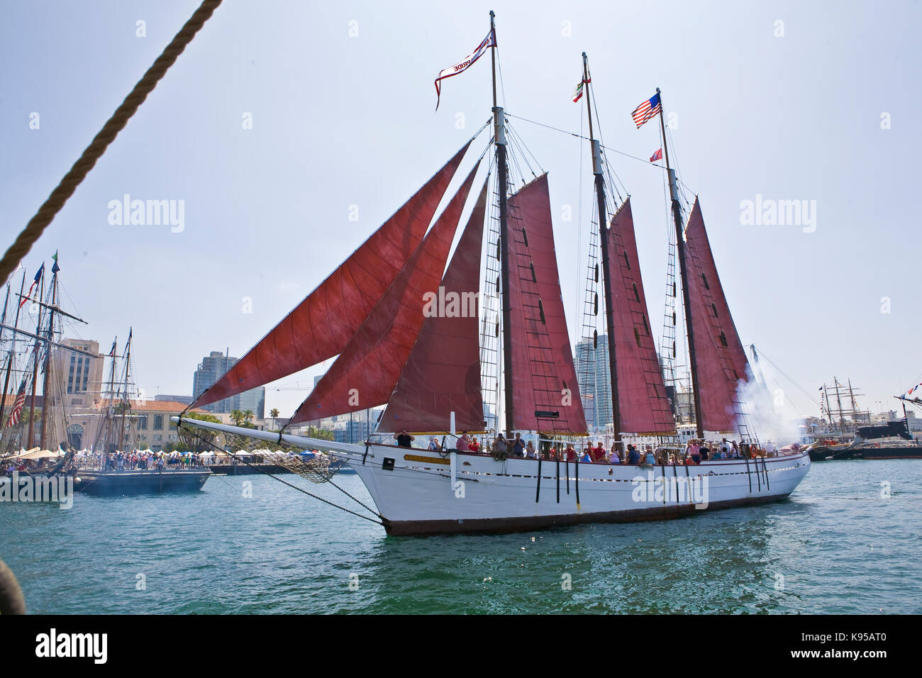 Tall Ship American Pride at the Festival of Sail in San Diego, CA US ...