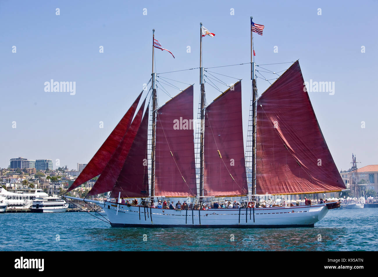 Tall Ship American Pride at the Festival of Sail in San Diego, CA US ...