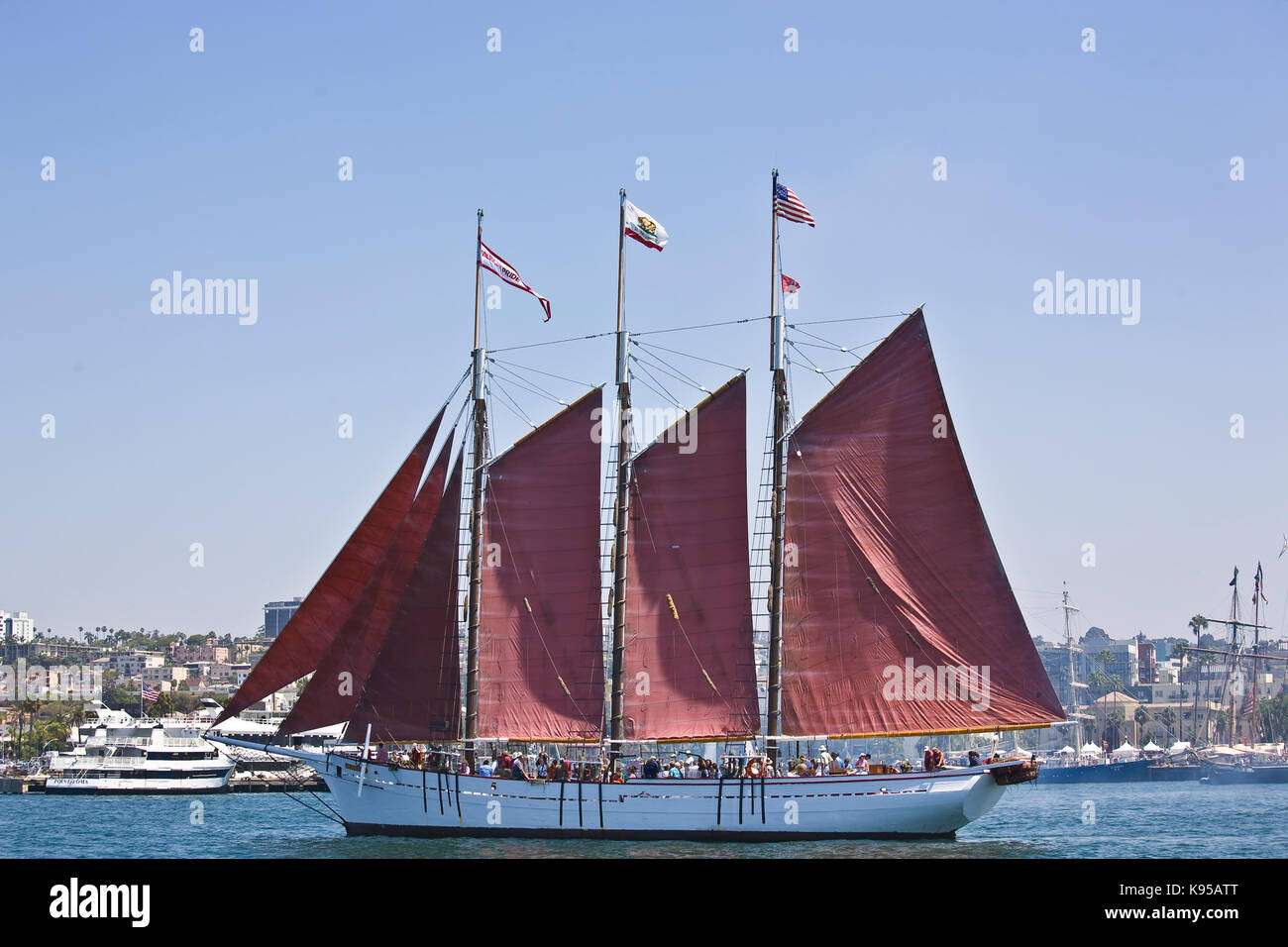 Tall Ship American Pride at the Festival of Sail in San Diego, CA US ...