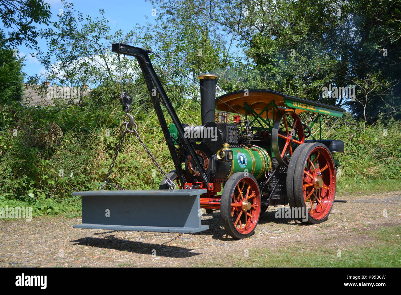 3 inch Scale Foster Traction Engine Stock Photo - Alamy