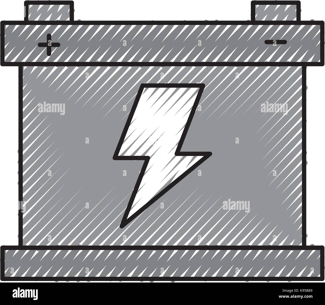 car battery accumulator energy power and electricity icon Stock Vector ...