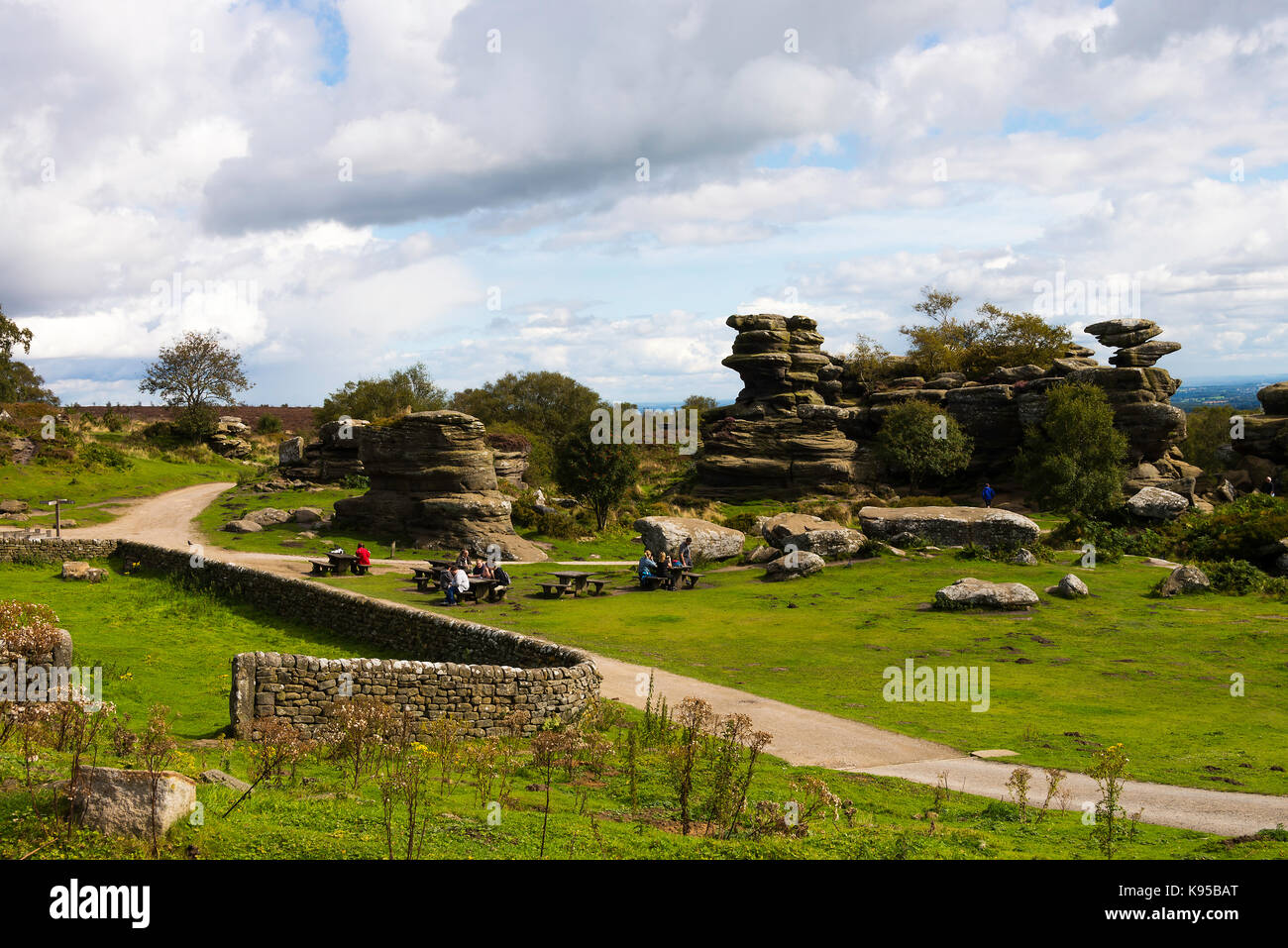 Beautiful Balancing Rock Formations at Brimham Rocks near Pateley ...