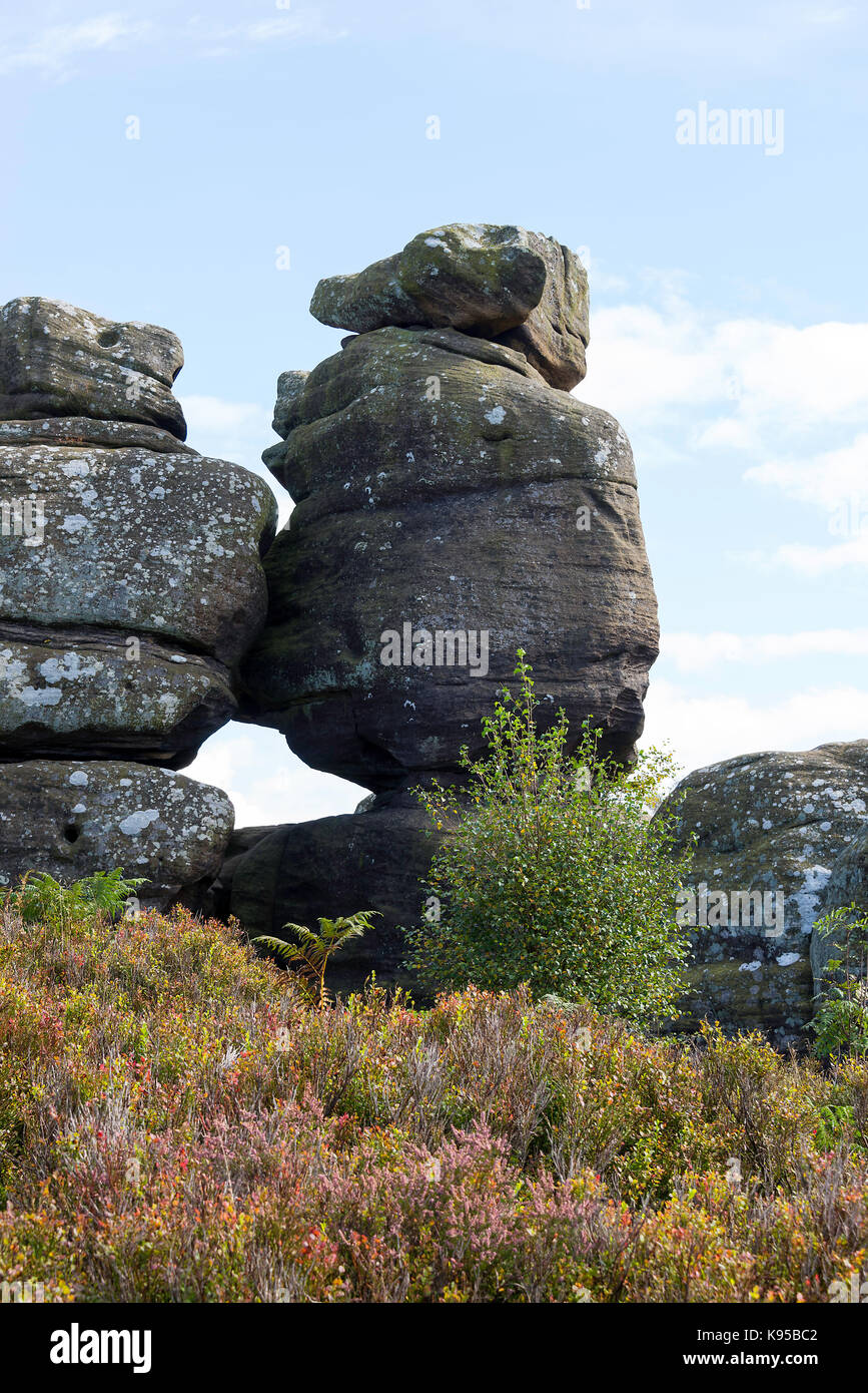 Beautiful Balancing Rock Formations at Brimham Rocks near Pateley ...