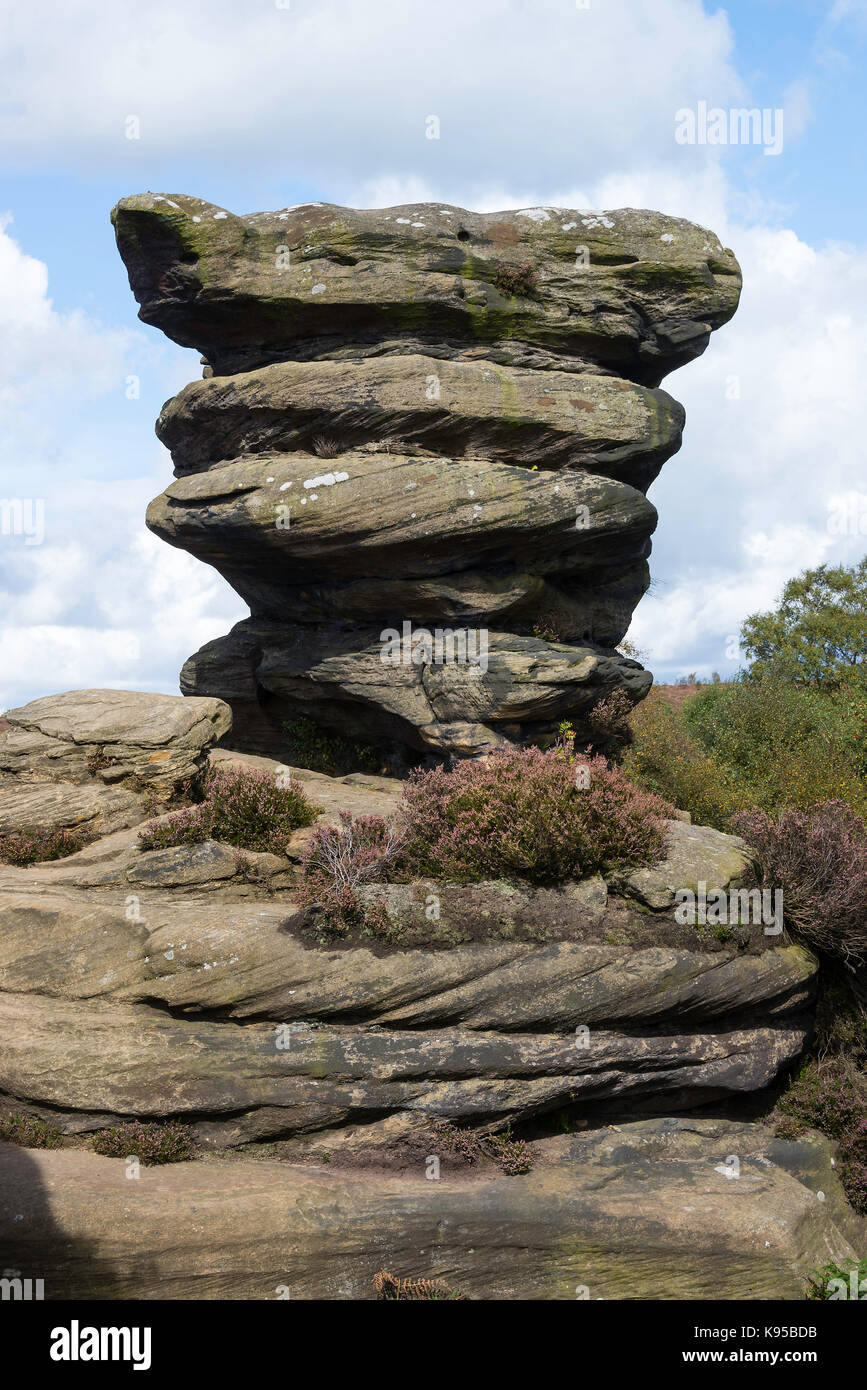Beautiful Balancing Rock Formations at Brimham Rocks near Pateley ...
