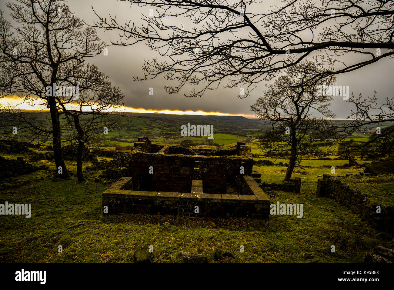Peak District at sunset Stock Photo - Alamy