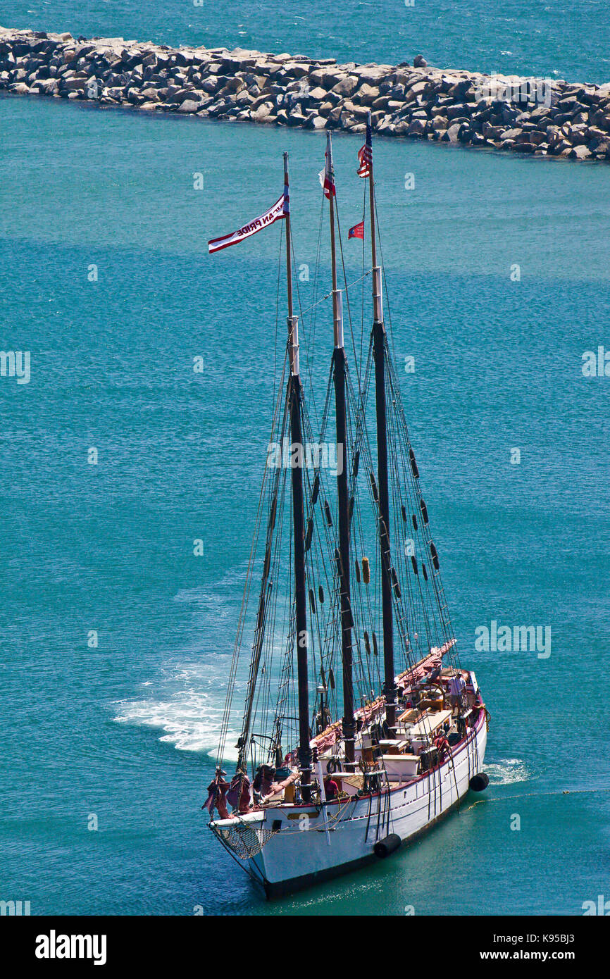 Tall Ship American Pride in Dana Point Harbor, CA US. This three-masted ...