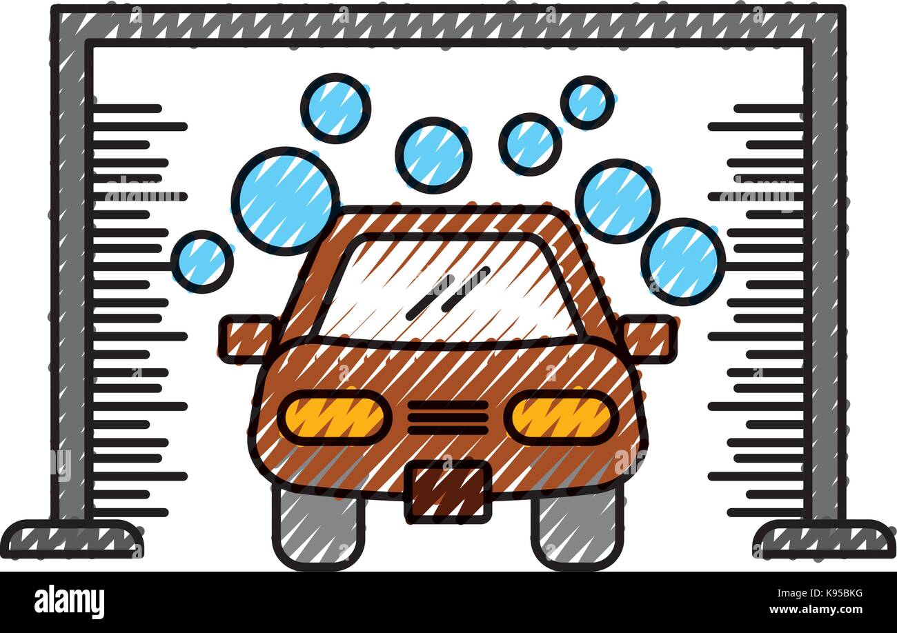 automatic car wash shampoo service center icon Stock Vector Image & Art ...