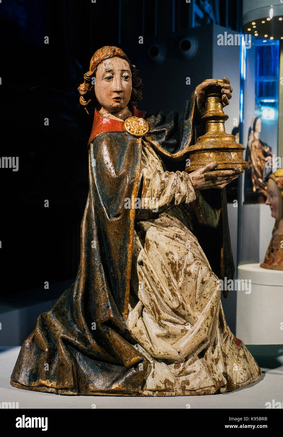 Sacre Art -angel wearing torch about 1495 Stock Photo - Alamy