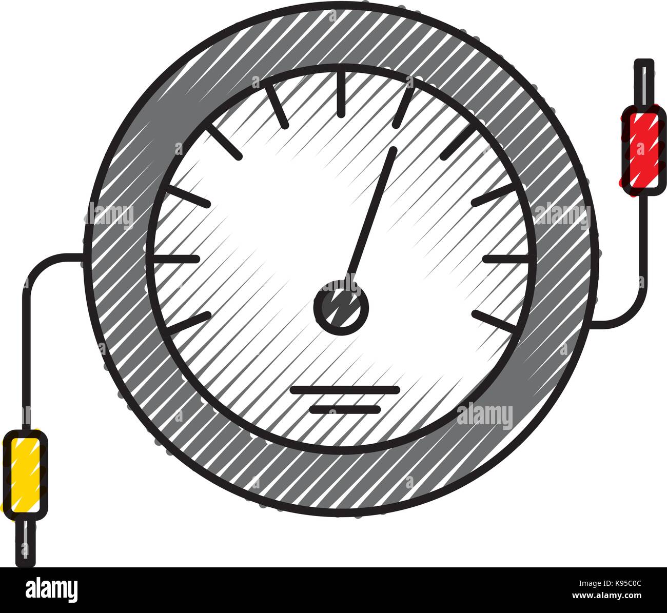 speedometer icon counter electric cable test Stock Vector Image & Art ...