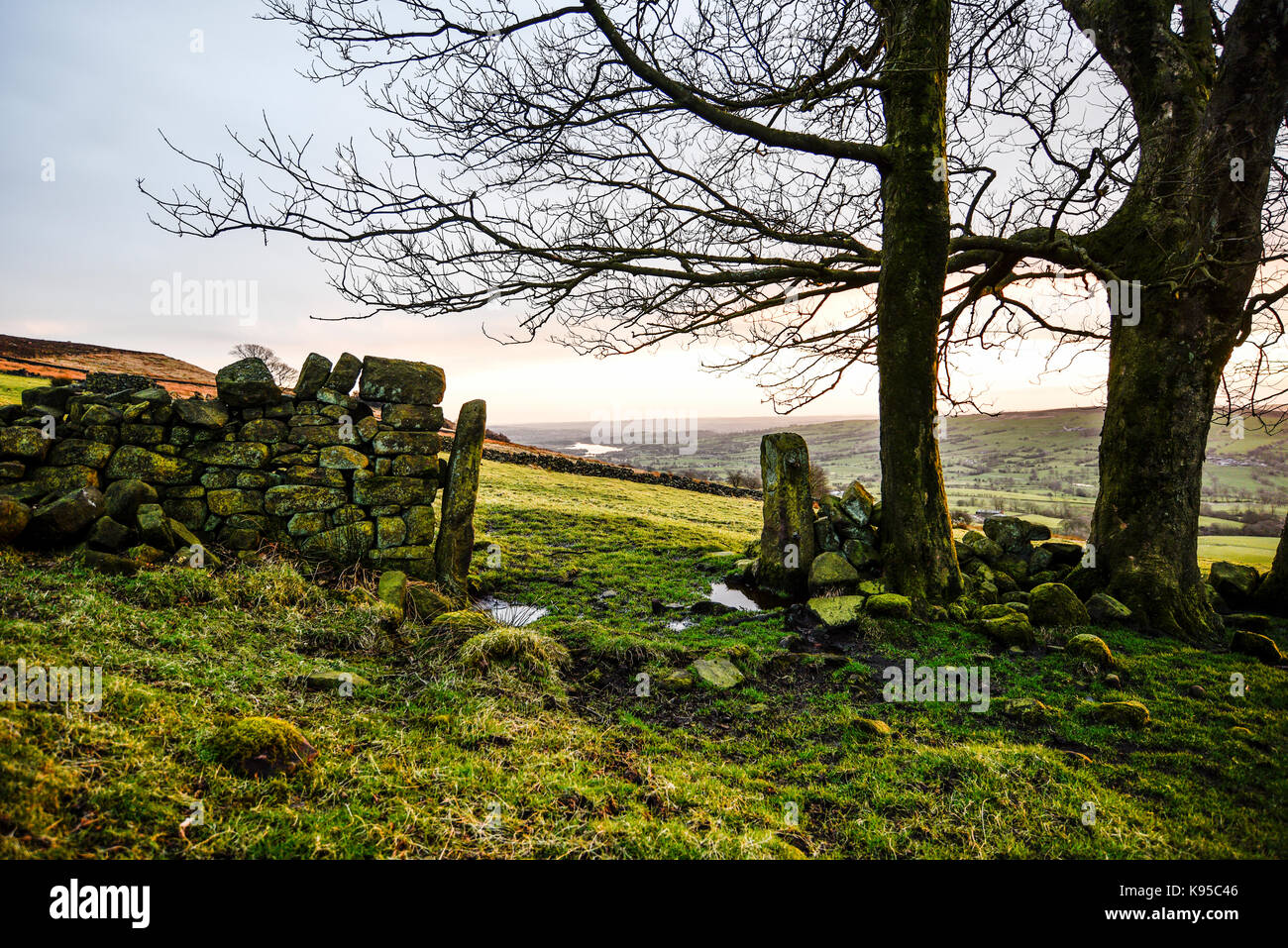 Peak District at sunset Stock Photo - Alamy