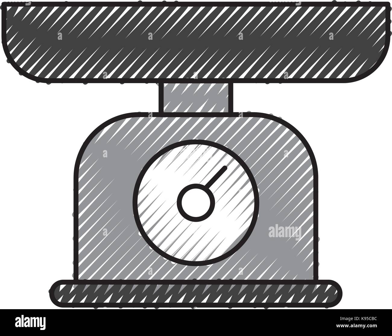 weight scale measure kitchen cooking equipment Stock Vector Image & Art ...