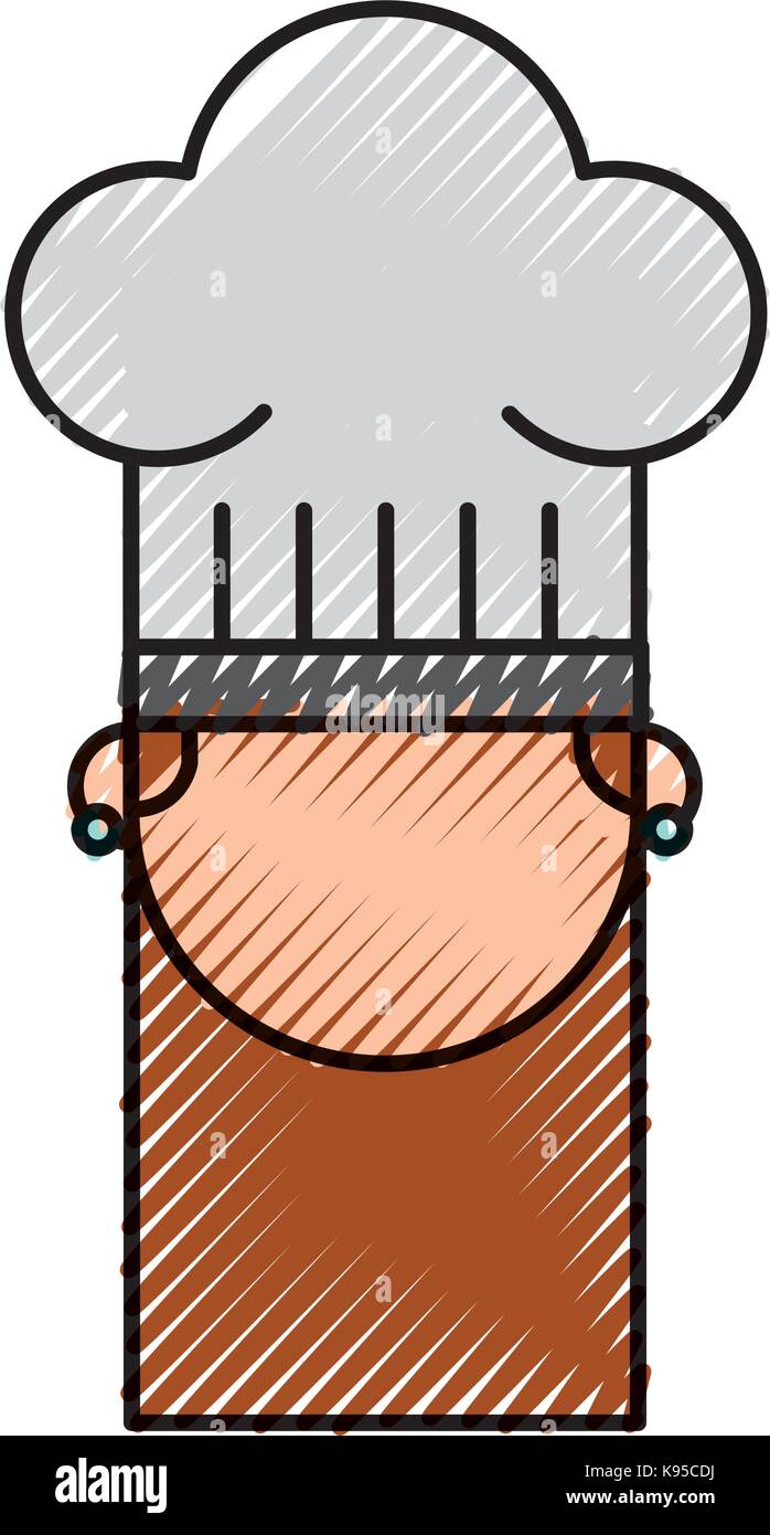 cute chef woman in uniform and hat character Stock Vector Image & Art ...