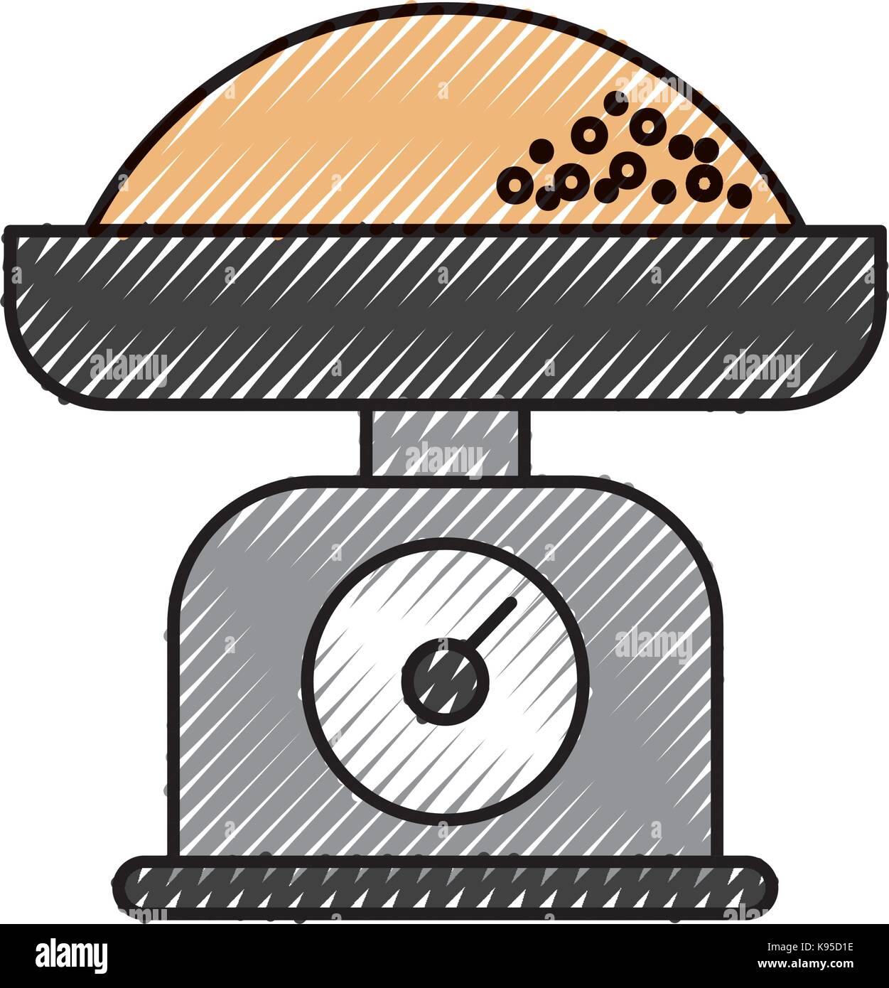 Measure flour Stock Vector Images - Alamy