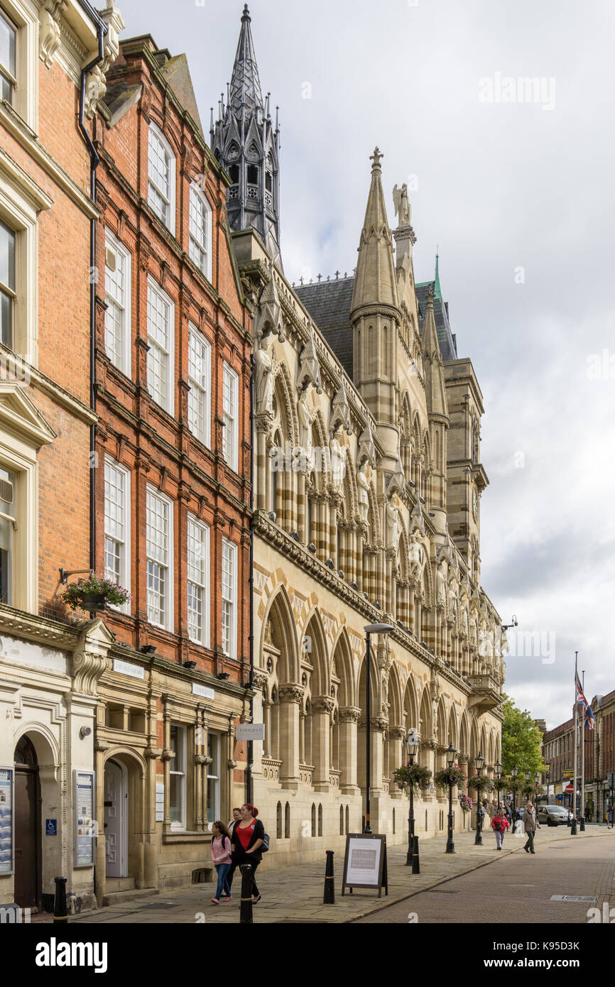 Northampton Guildhall built in the 1860's by the architect Edward ...